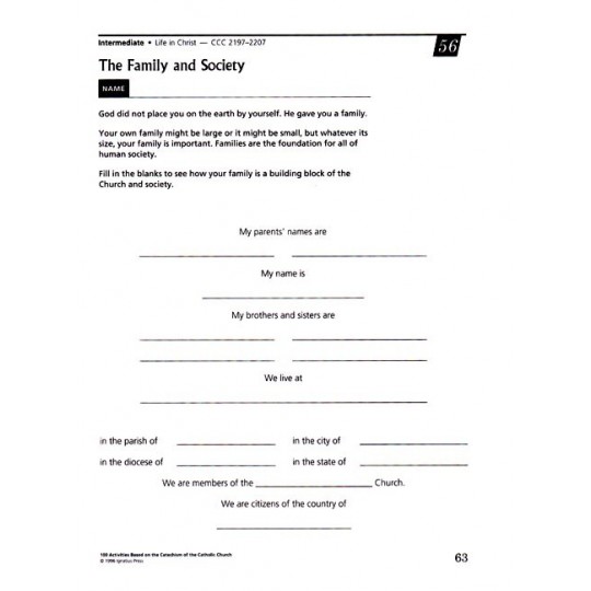 100 Activities Based on the Catechism