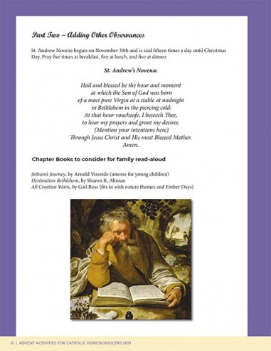 Advent Activities for Catholic Homeschoolers