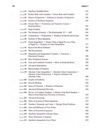 Saxon Algebra 2 (3rd Ed) Home Study Kit