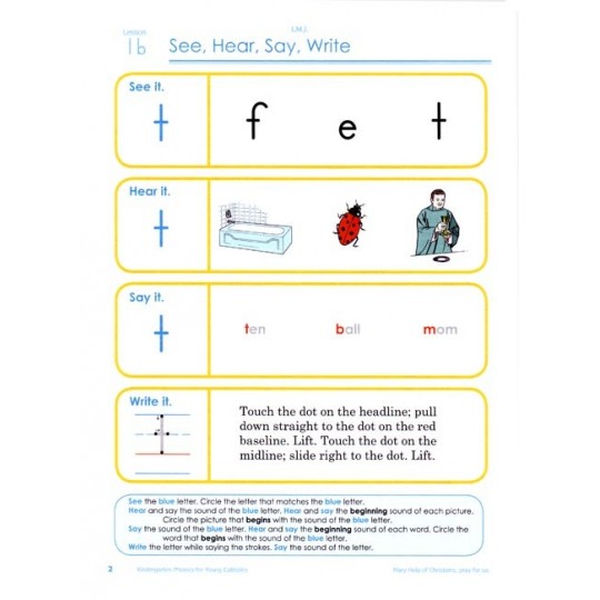 Kindergarten Phonics Part 1 Legacy Edition