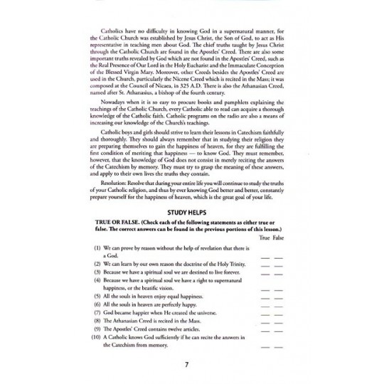 Baltimore Catechism No. 3 | Catholic Education | Grade 9