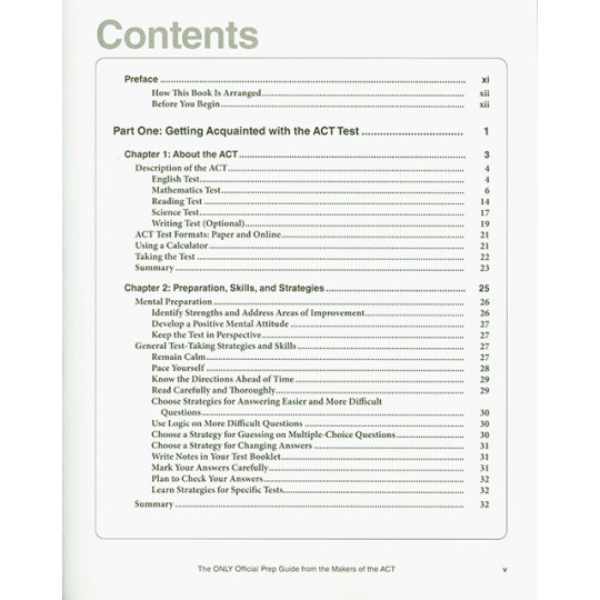 The Official ACT Prep Guide