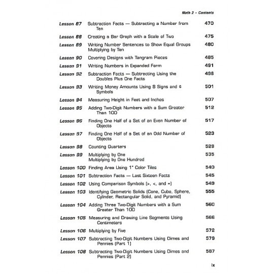 Saxon Math 2 Teacher's Manual