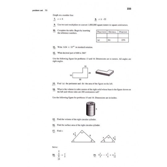 Saxon Algebra 1/2 (3rd edition) Text