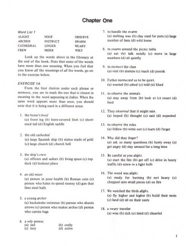 Wordly Wise 1 (Vocabulary 4)