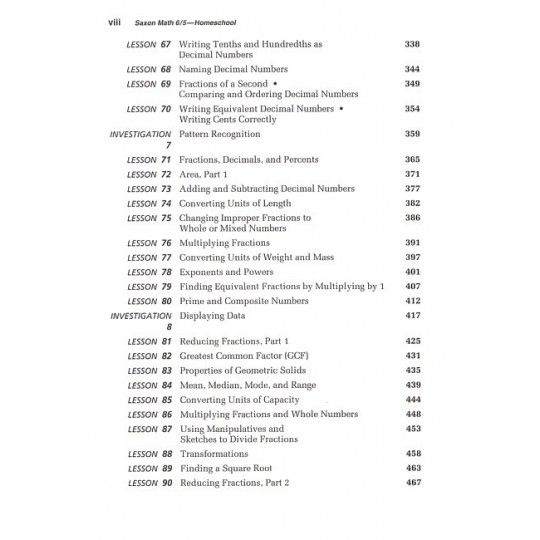 Saxon 65 (Homeschool, 3rd edition) Text