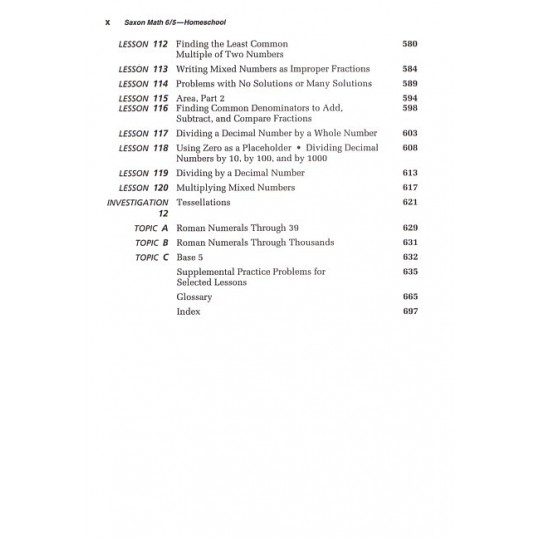 Saxon 65 (Homeschool, 3rd edition) Text