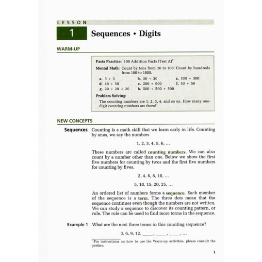 Saxon 65 (Homeschool, 3rd edition) Text