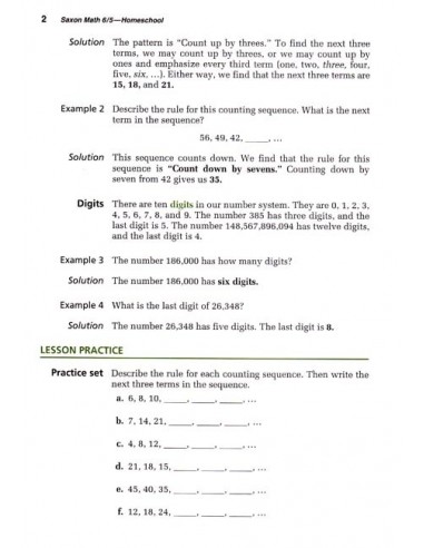 Saxon 65 (Homeschool, 3rd edition) Text