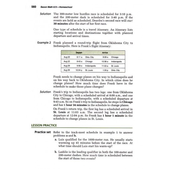 Saxon 65 (Homeschool, 3rd edition) Text