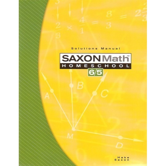 Saxon 65 (Homeschool, 3rd edition) Solutions Manual