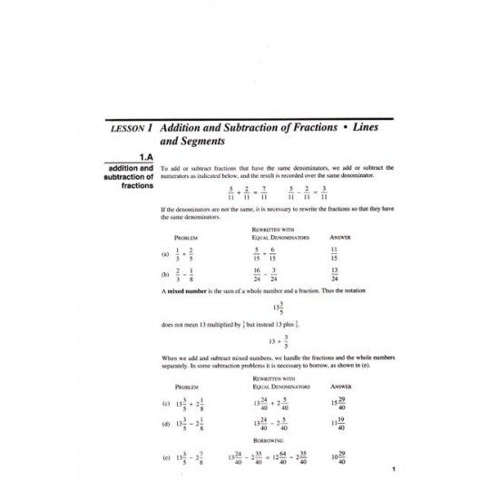Saxon Algebra 1 (3rd edition) Text