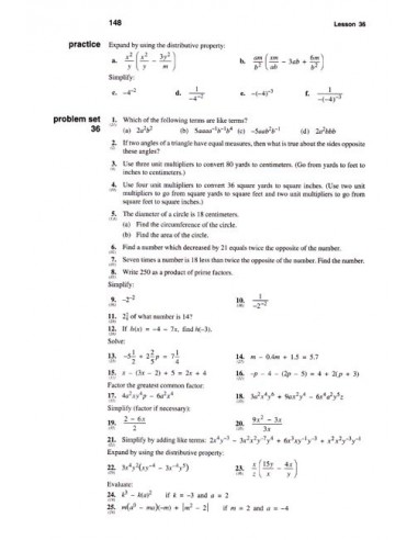 Saxon Algebra 1 (3rd edition) Text
