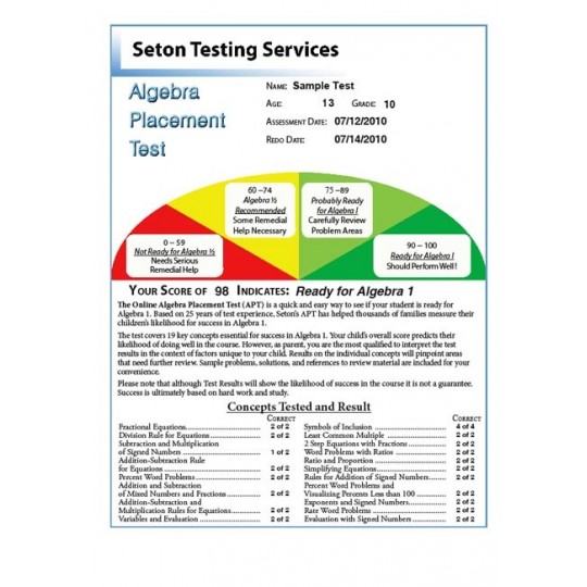 Algebra Placement Test