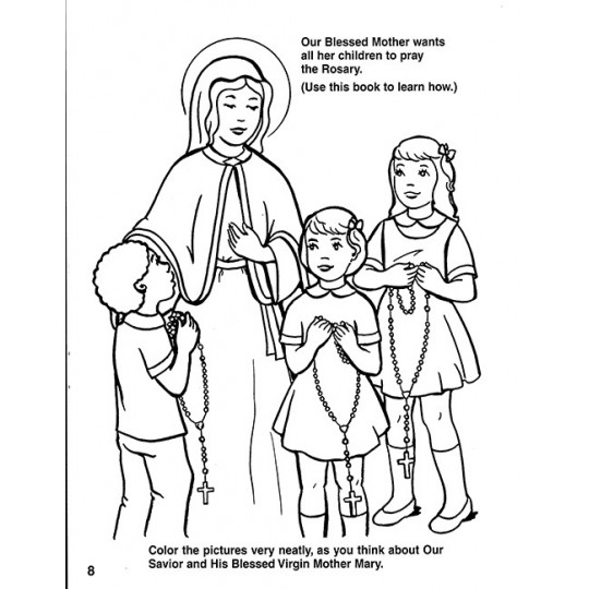 Coloring Book About the Rosary